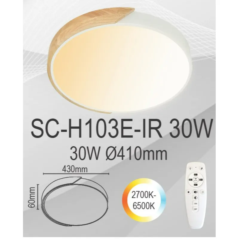 SC-H103E-IR 30W PLAFONJERA WH DRVO XENON LIGHT