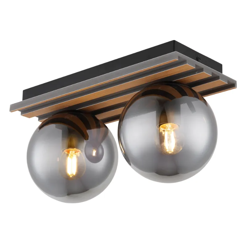 PLAFONSKA LAMPA DRVENE LETVICE PARSONS 54343-2 GLOBO LIGHTING