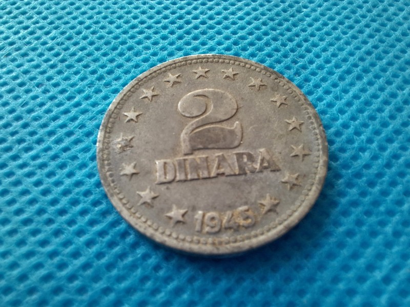 Jugoslavija - 2 Dinara, 1945.