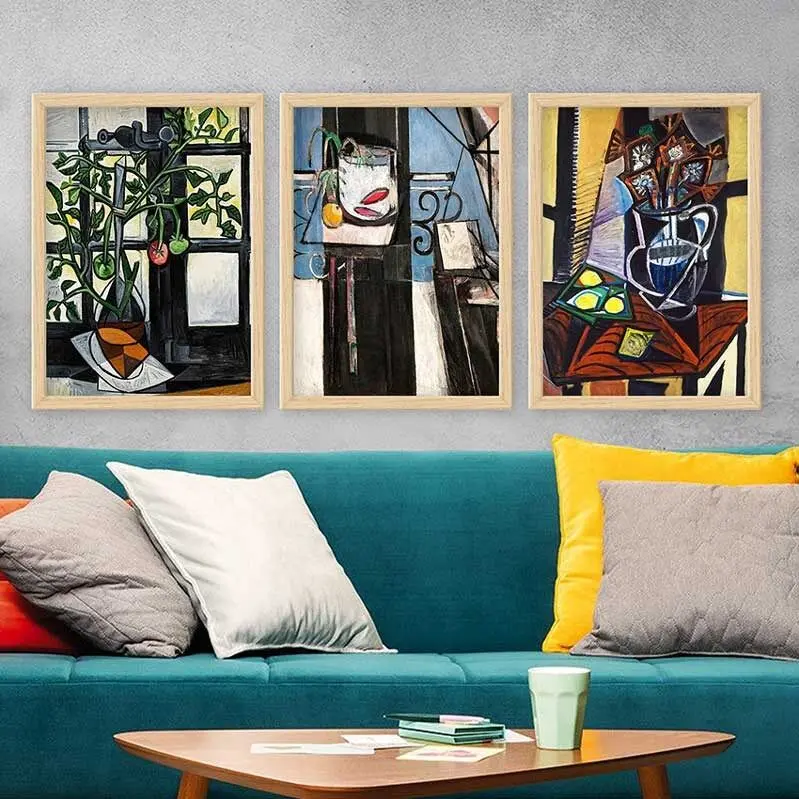 Wallity Set uramljenih slika 3NTC_UNPP04, 3 Dela