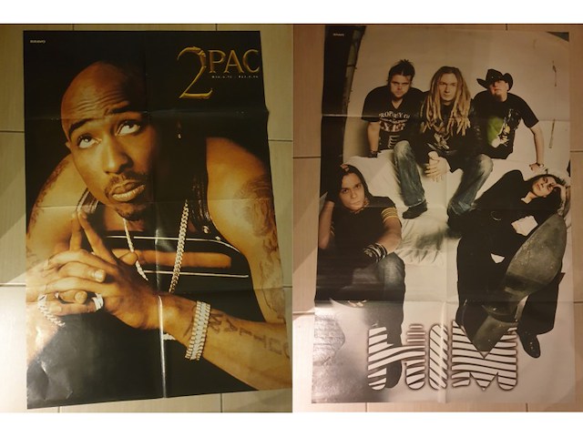 Posteri Michael Jackson 2Pac i drugi komplet