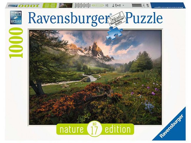 Puzzle Slagalica 1000 Dolina Klare Frencuski Alpi Ravensburger Nature Edition 12000074