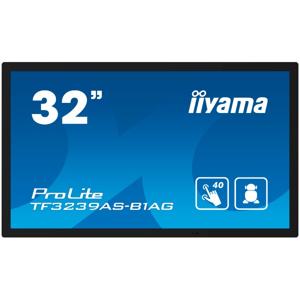 IIYAMA LFD TF3239AS-B1AG 32'' 12pt Open Frame PCAP interactive large format display 500 cdm˛ 8ms projective capacitive 12 points touch thro