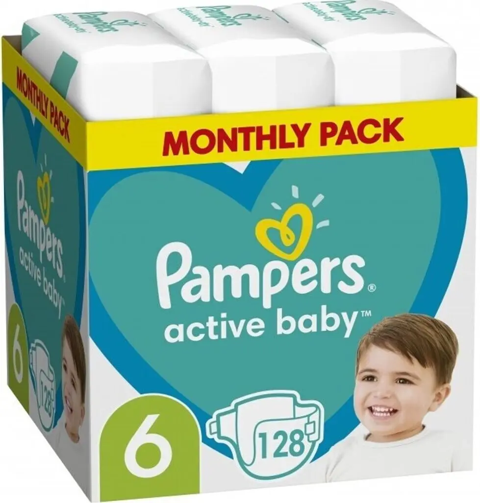 PAMPERS Pelene Act Baby MSB S6, 128 komada