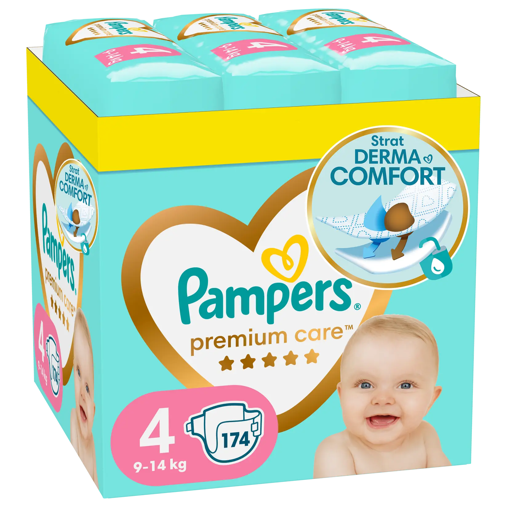 Pampers Pelene Premium Monthly, S4, 9-14kg, 174 komada