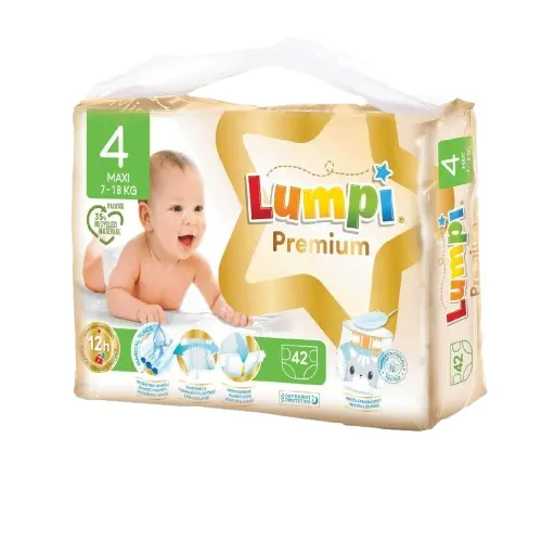 Lumpi Pelene Premum Maxi 4, 7-14KG, 42 Komada