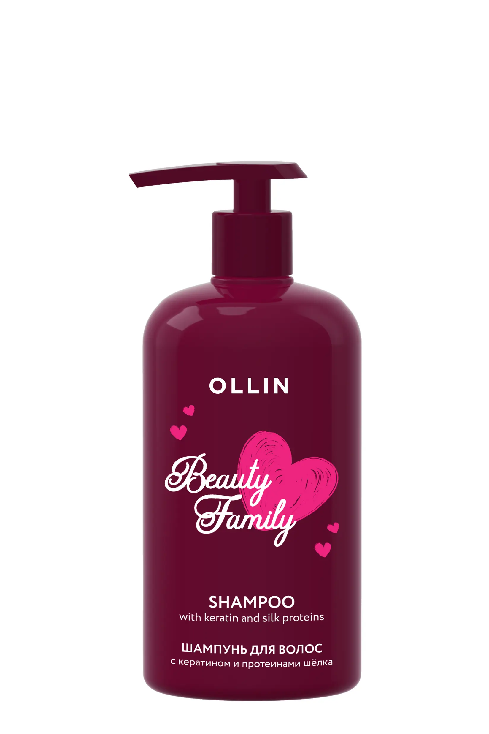 Ollin Professional Šampon za kosu sa keratinom i proteinima svile Beauty Family