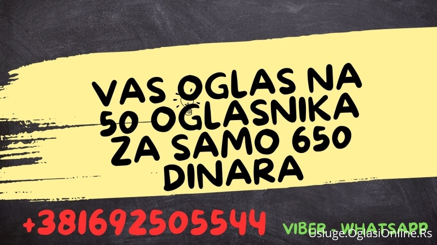 Usluzno postavljanje oglasa na 50 oglasnika, Beograd
