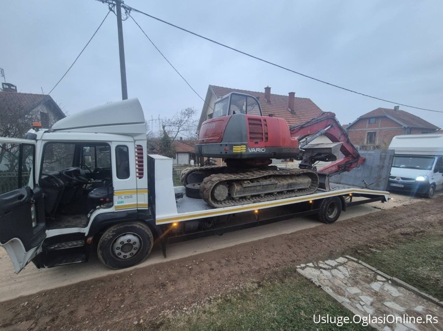 Usluge prevoza radnih masina, Beograd