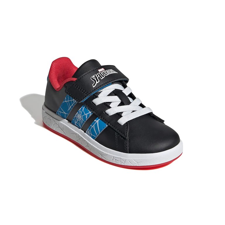 Adidas Patike za dečake Grand Court Spider-Man EL K, JQ8073, Crne