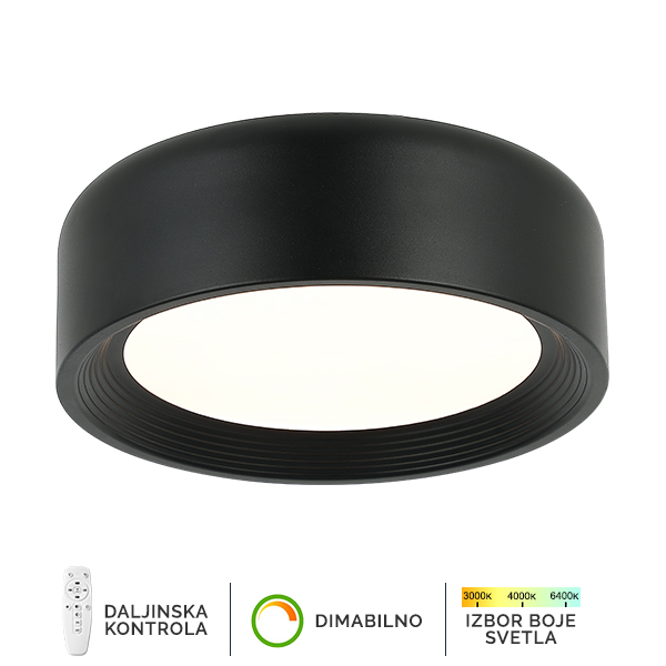LED PLAFONSKA LAMPA F2096-51C BK