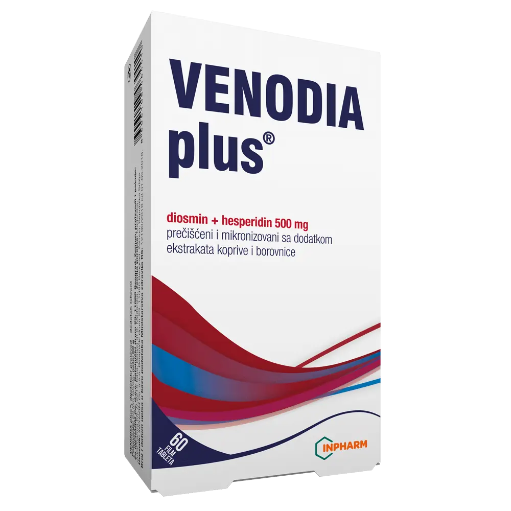 Inpharm Venodia plus kod problema sa cirkulacijom, 60 film tableta