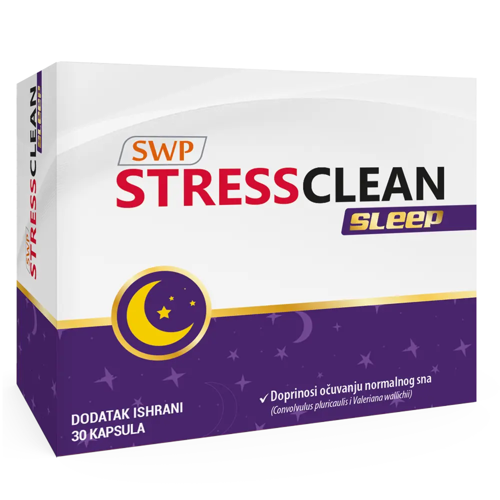 SWP Stressclean Sleep za miran san, 30 kapsula