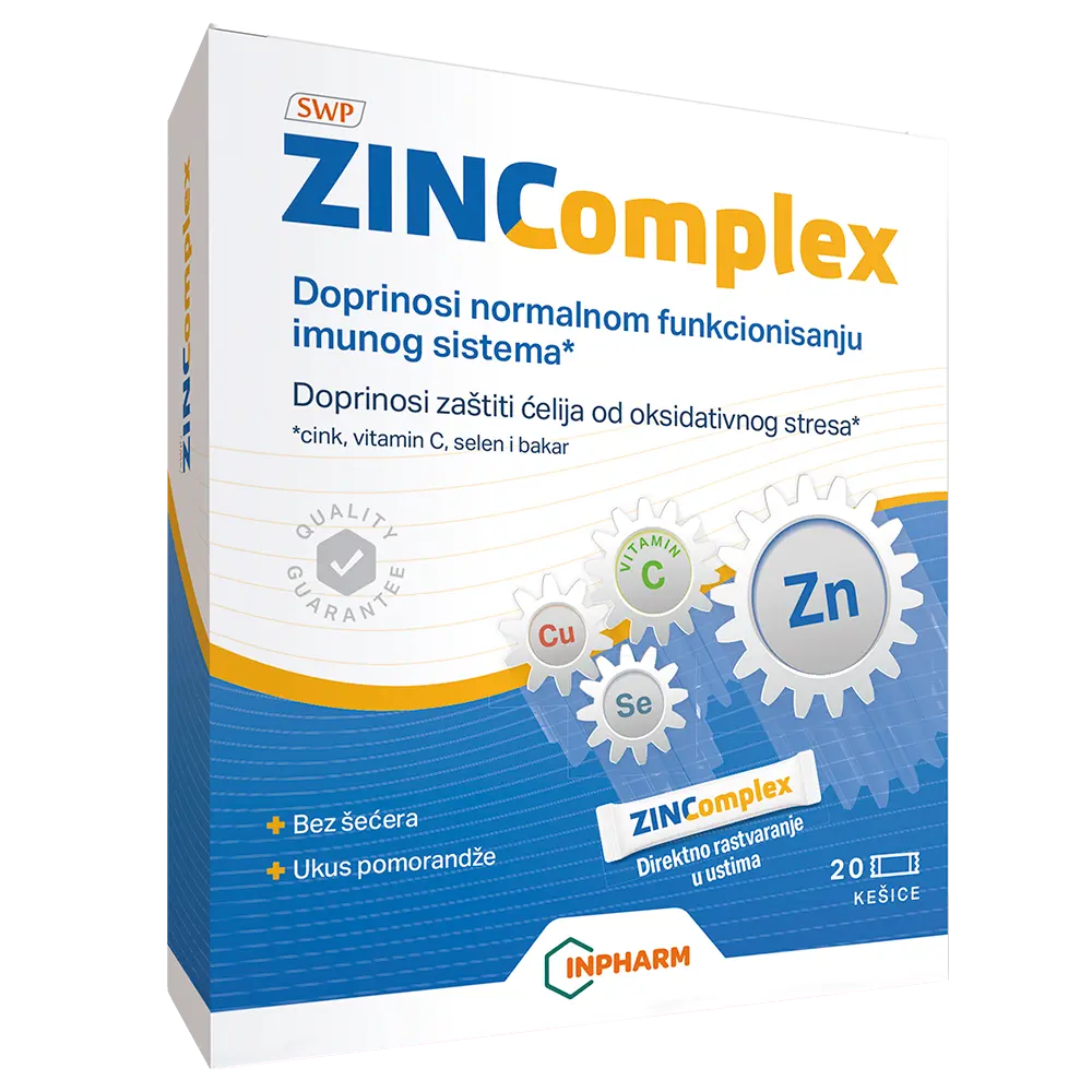Inpharm ZINComplex za imunitet, 20 kesica