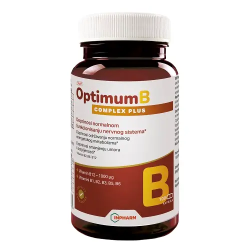 Inpharm Optimum B Complex Plus kompleks B vitamina , 10x10 kapsula