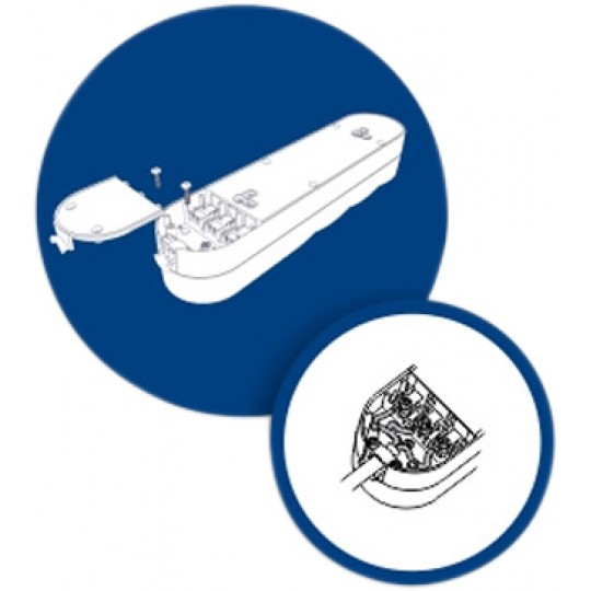 ALING TROSTRUKI PODSKLOP BEZ KABLA ANTRACIT SIVI 443.A