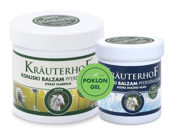 KRAUTERHOF KONJSKI BALSAM 250ml+ konjski balsam extra hladan 100ml GRATIS