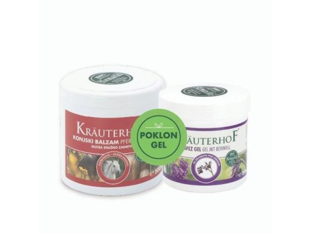 KRAUTERHOF KONJSKI BALSAM TOPLI 500ml+ GAVEZ GEL 250ml GRATIS