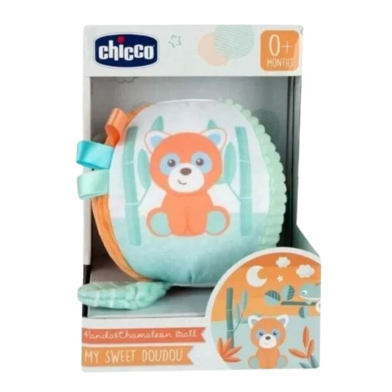 Chicco Toys mekana lopta za bebe Du Du Panda Rosso
