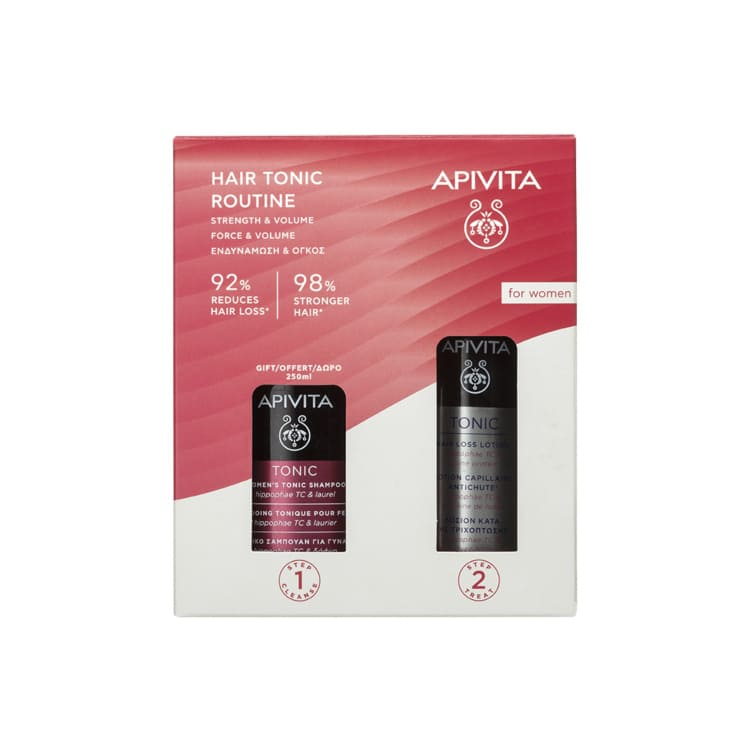 Apivita set - Tonik šampon za žene 250ml + losion protiv opadanja kose 150ml