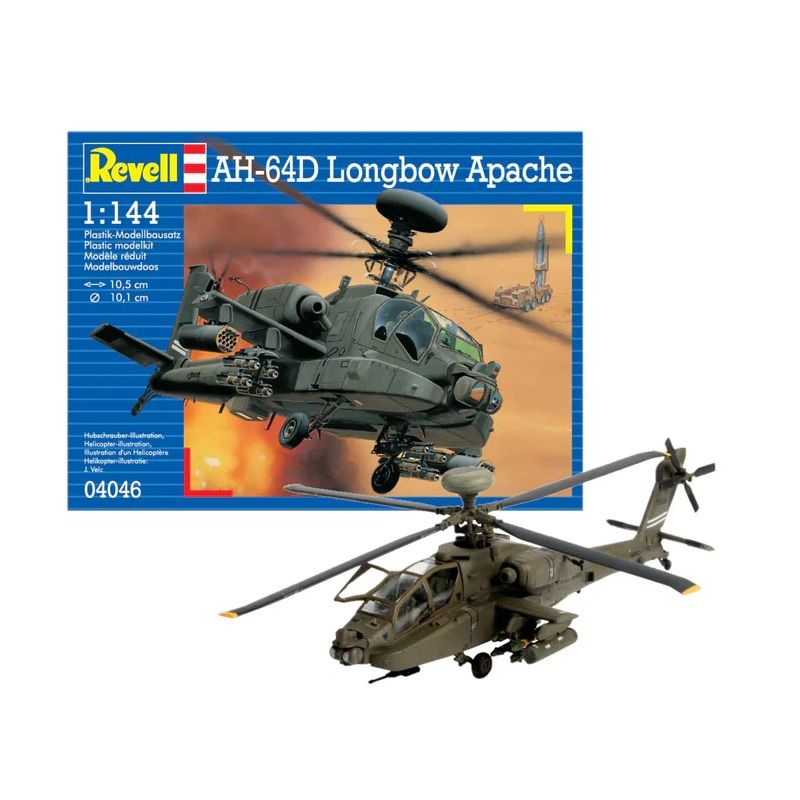 Revell - AH-64D Longbow Apach - Scale 1:144 - 72 Parts - L4