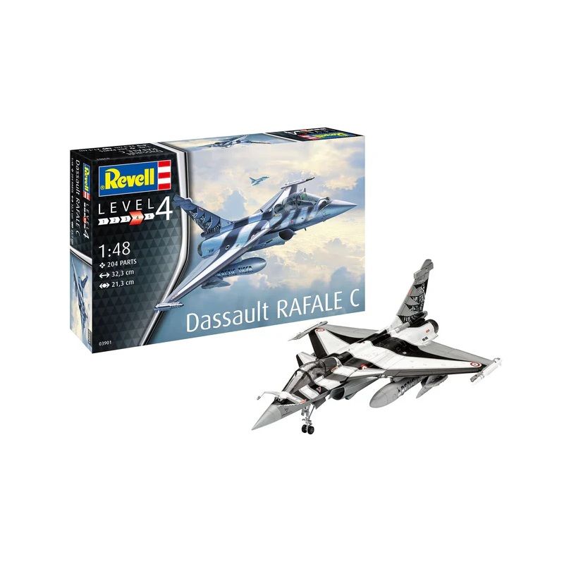 Revell - Dassaul RAFALE C - Scale 1:48 - 204 Parts - Level 4