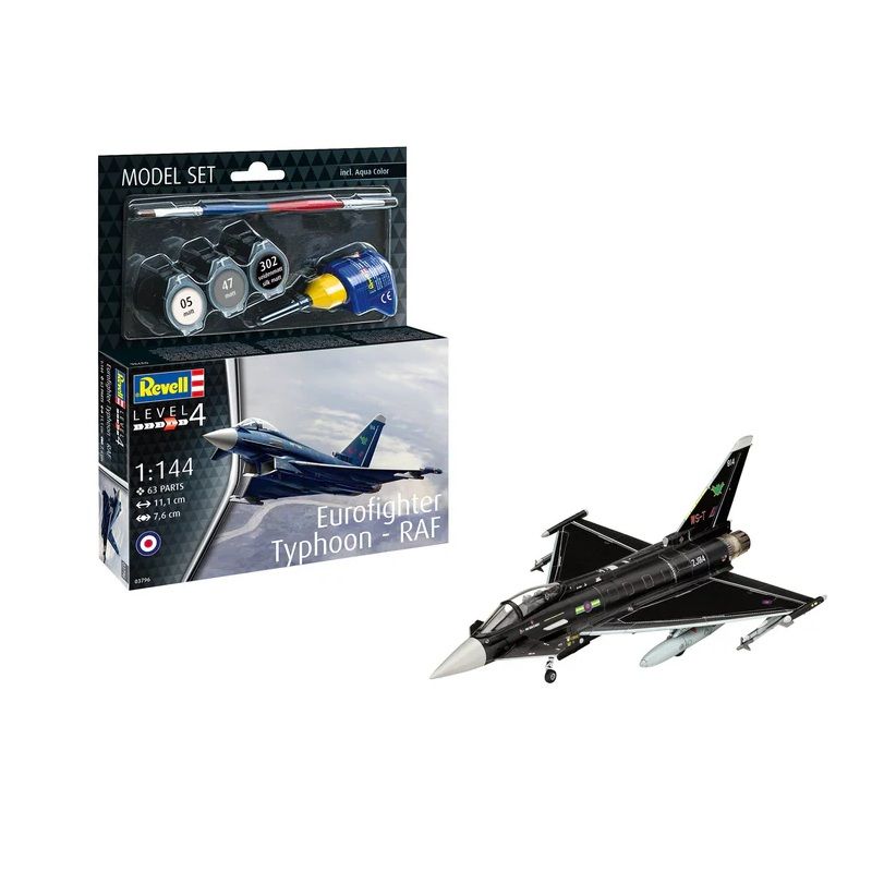 Revell - Eurofighter Typhoon RAF - Set - Sc. 1:144 - 63 Prt.