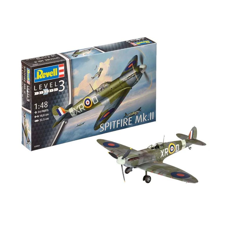 Revell - Spitfire Mk.II - Scale 1:48 - 34 Parts - Level 3