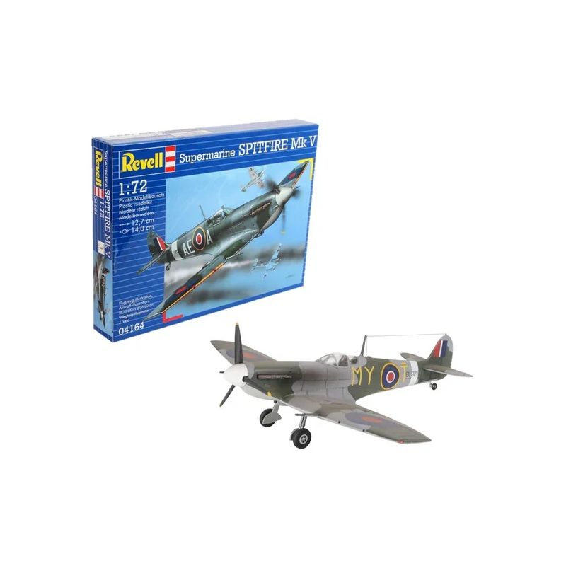 Revell - Spitfire Mk.V - Scale 1:72 - 39 Parts - Level 3