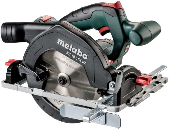Akumulatorska kružna testera - cirkular Metabo KS 18 LTX 57 Solo; bez baterije i punjača + metaBOX kofer (601857850)