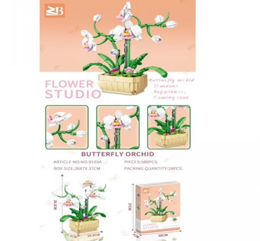 Ukrasna biljka Butterfly Orchid kocke 580pcs