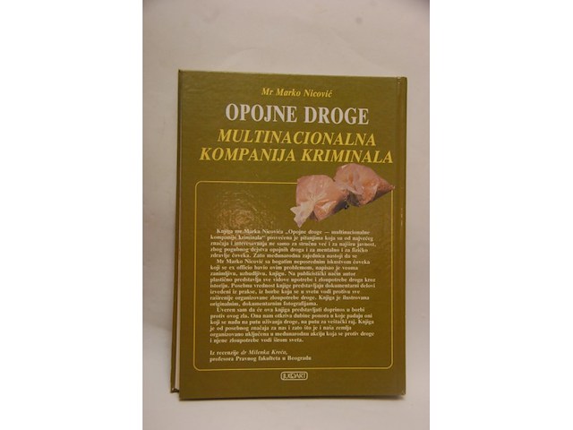Opojne droge - Mr Marko Nicović
