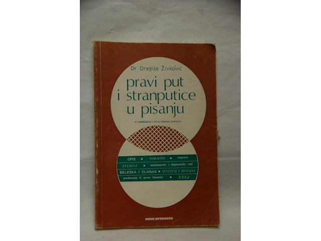 Dr DRAGIŠA ŽIVKOVIĆ - Pravi Put I Stranputice U Pisanju