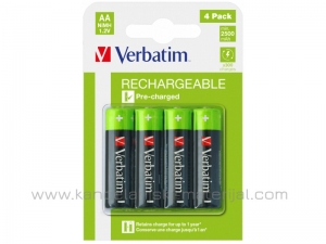 VERBATIM punjive baterije AA 2500mAh 4 komada (49517)
