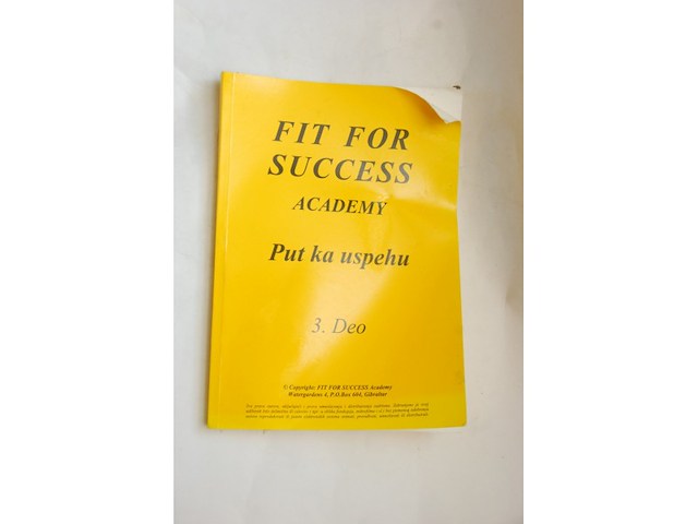 Put ka uspehu 3. deo - Fit for Success Academy