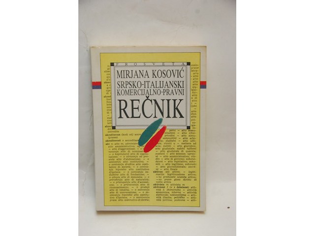 Srpsko - italijanski komercijalno - pravni rečnik