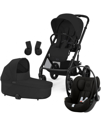 Cybex Balios S kolica za bebe 3 u 1 sa Cloud G i-Size Comfort auto sedištem - Moon Black