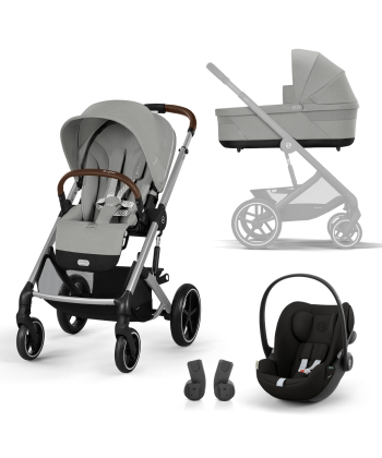 Cybex Balios S kolica za bebe 3 u 1 sa Cloud G i-Size Comfort auto sedištem - Stone Grey