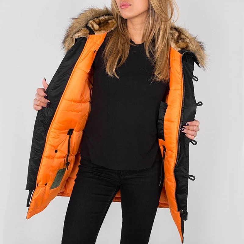 ALPHA INDUSTRIES VF59 W JAKNA BLACK