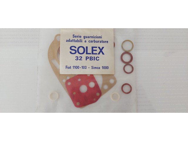 Carburetor SOLEX 32 PBIC Fiat 1100-103 service kit
