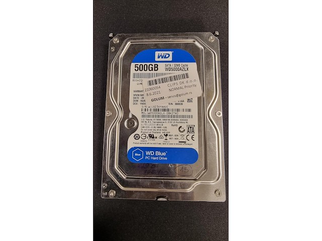 Desktop hard disk WD 500GB 100/100 broj 13