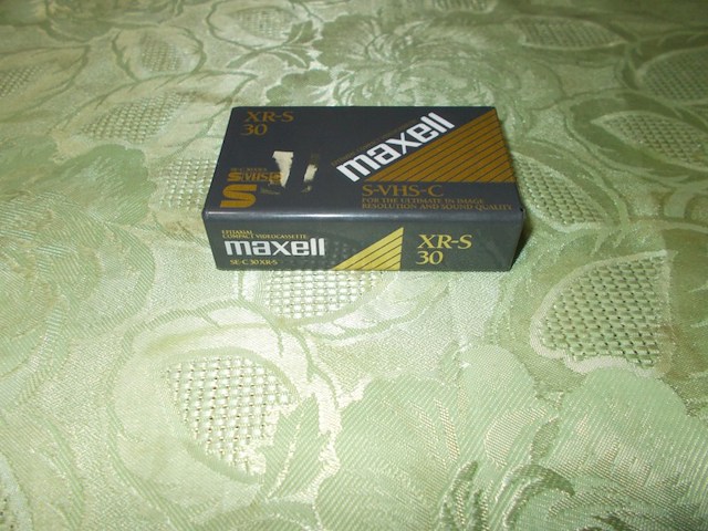 Maxell XR-S 30 - S-VHS-C kaseta - NOVO