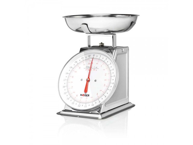 HAEGER HEKS-10S.014A MEHANIČKA KUHINJSKA VAGA SA POSUDOM 10KG INOX