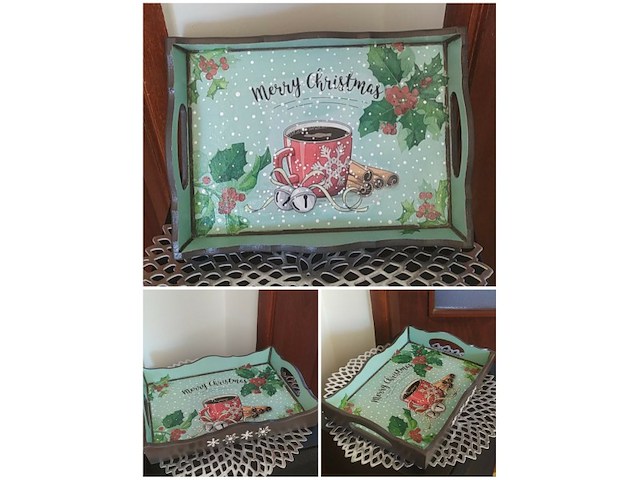 Dekupaž poslužavnik