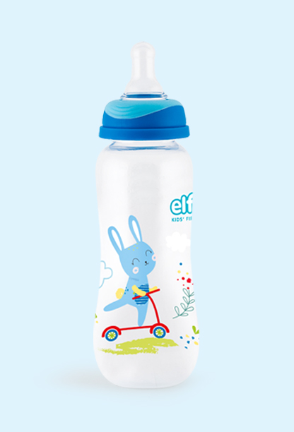 ELFI Plastična flašica – super clear FUN IN THE PARK, 250 ml Zec