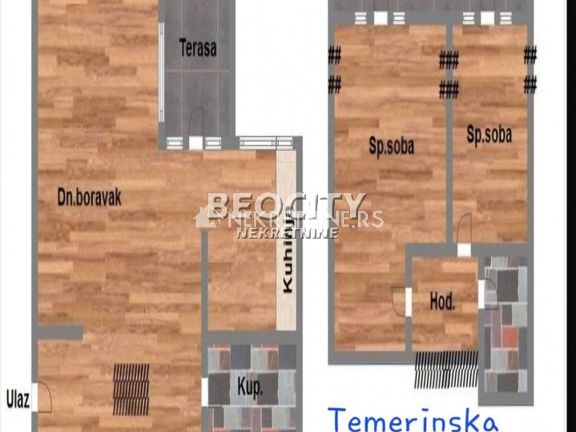 Novi Sad, Centar, Temerinska, 3.0, 74m2, 800EUR