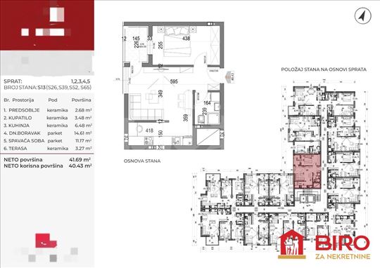 Stan,Novi Sad,Somborski Bulevar,kv: 40.00, € 99950