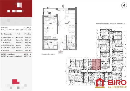 Stan,Novi Sad,Somborski Bulevar,kv: 37.00, € 92330