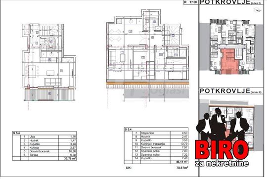 Stan,Novi Sad,Bulevar Evrope,kv: 79.00, € 160700,