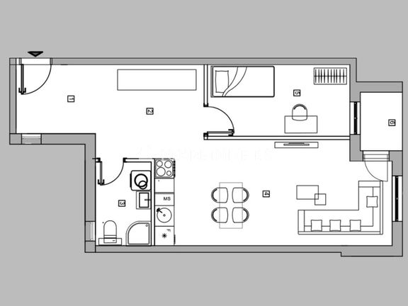 Jednoiposoban stan, 52,95m2